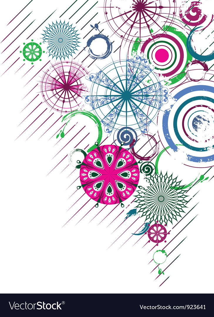 Multicolor circles abstract Royalty Free Vector Image