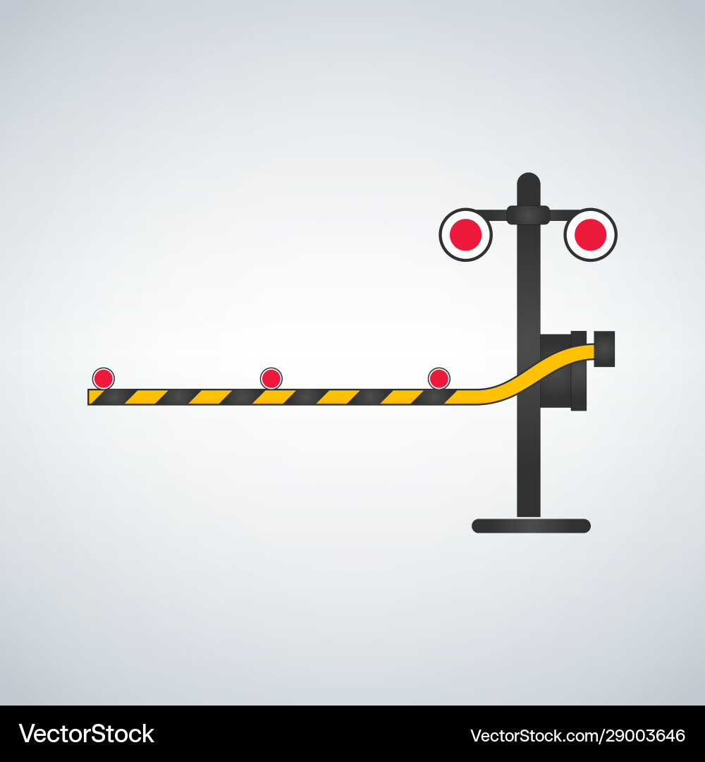 Color railway traffic signal Royalty Free Vector Image