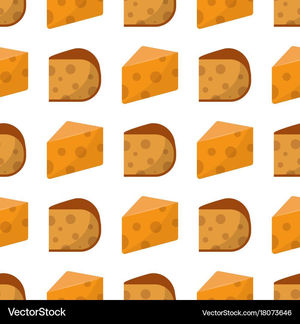 Delicious fresh cheese seamless pattern dairy food