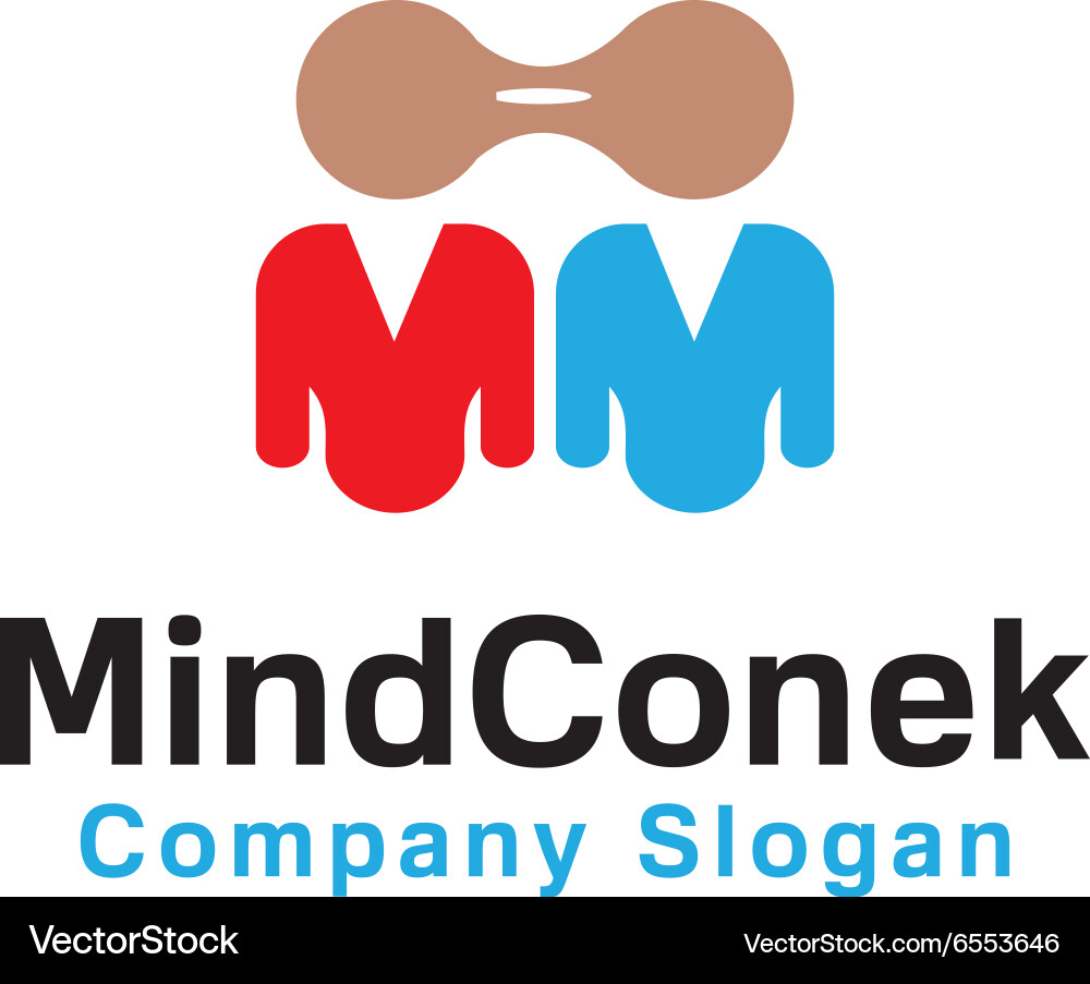 Mind conek design Royalty Free Vector Image - VectorStock