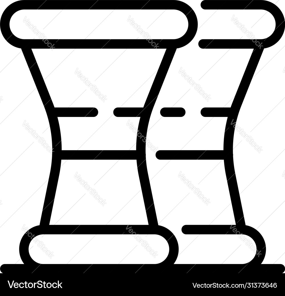 Pepper and salt shaker icon outline style Vector Image