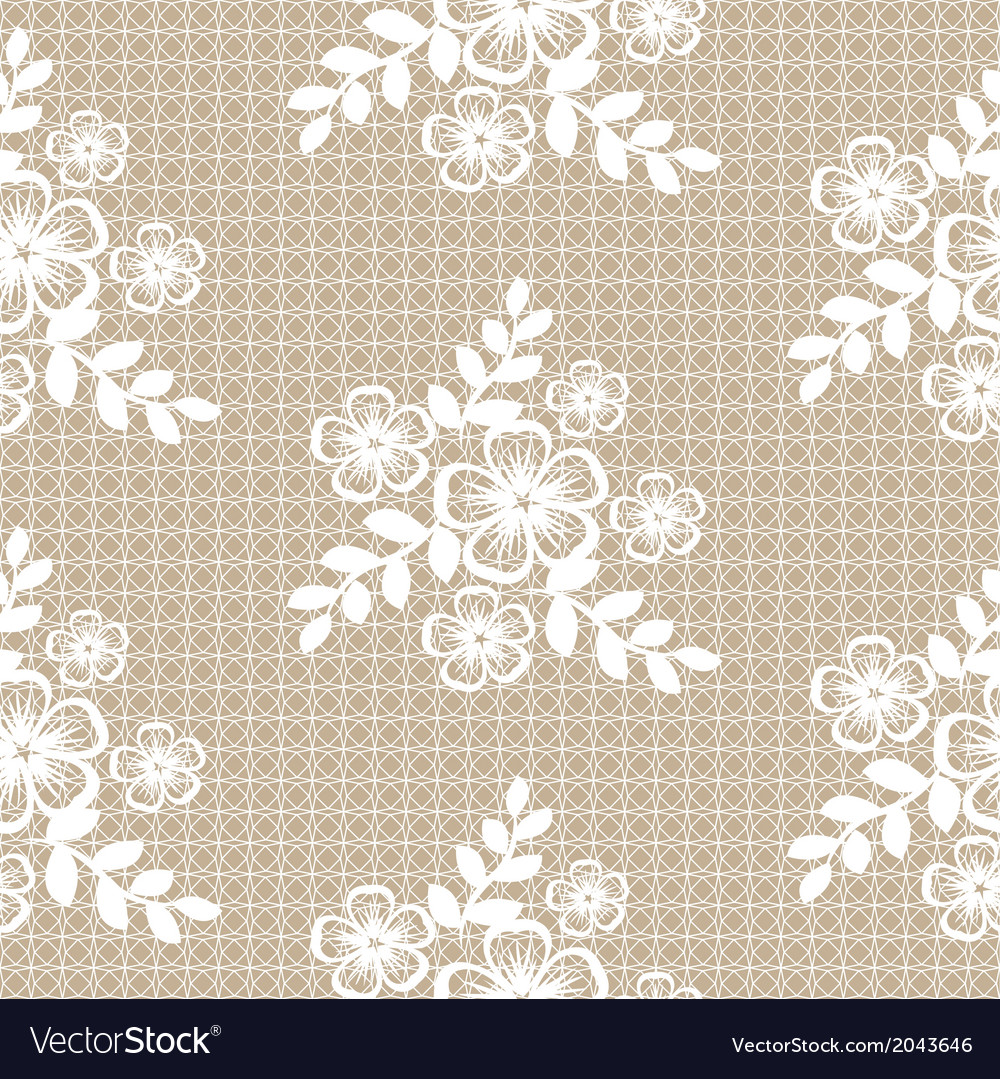 Seamless lace pattern Royalty Free Vector Image