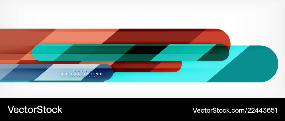 Abstract colorful lines modern geometric Vector Image