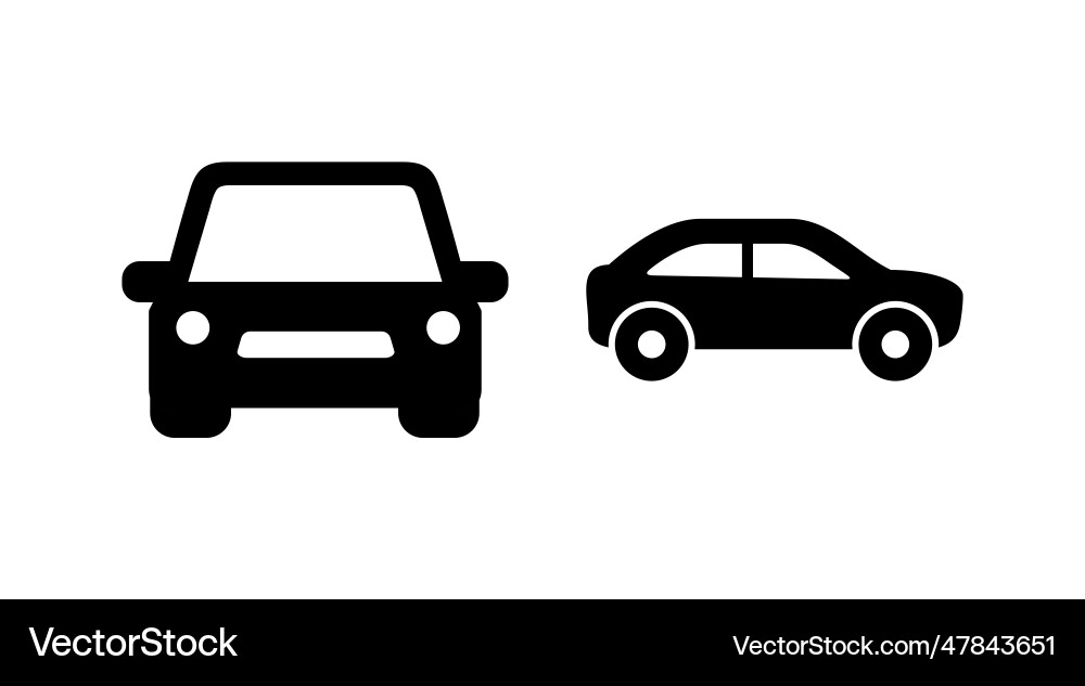 Car icon sign sedan Royalty Free Vector Image - VectorStock