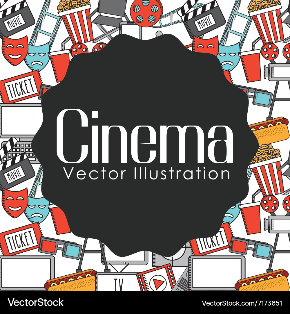 Cinema film design Royalty Free Vector Image - VectorStock