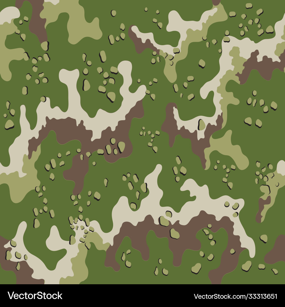Military green print seamless Royalty Free Vector Image