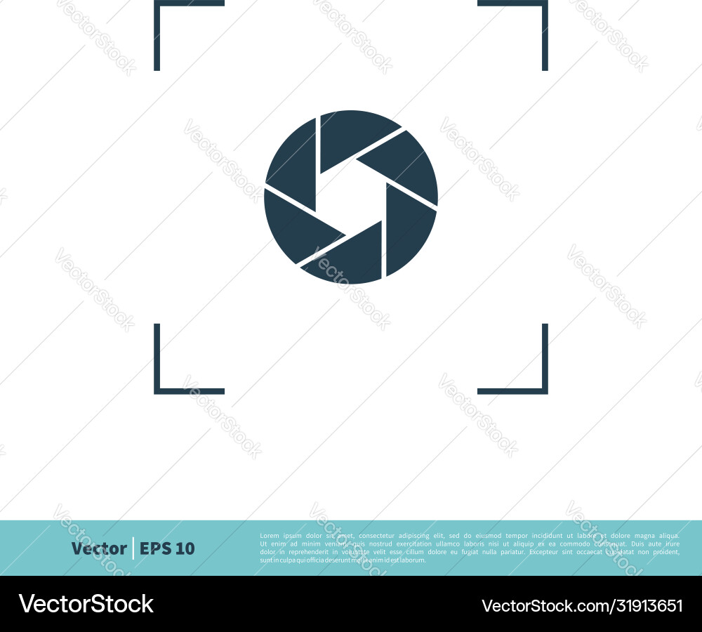 Photography icon logo template design eps 10 Vector Image