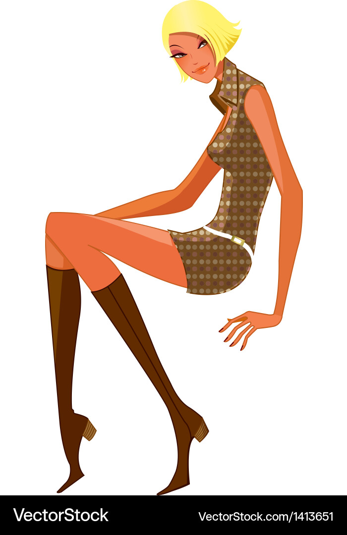 Side view of woman Royalty Free Vector Image - VectorStock