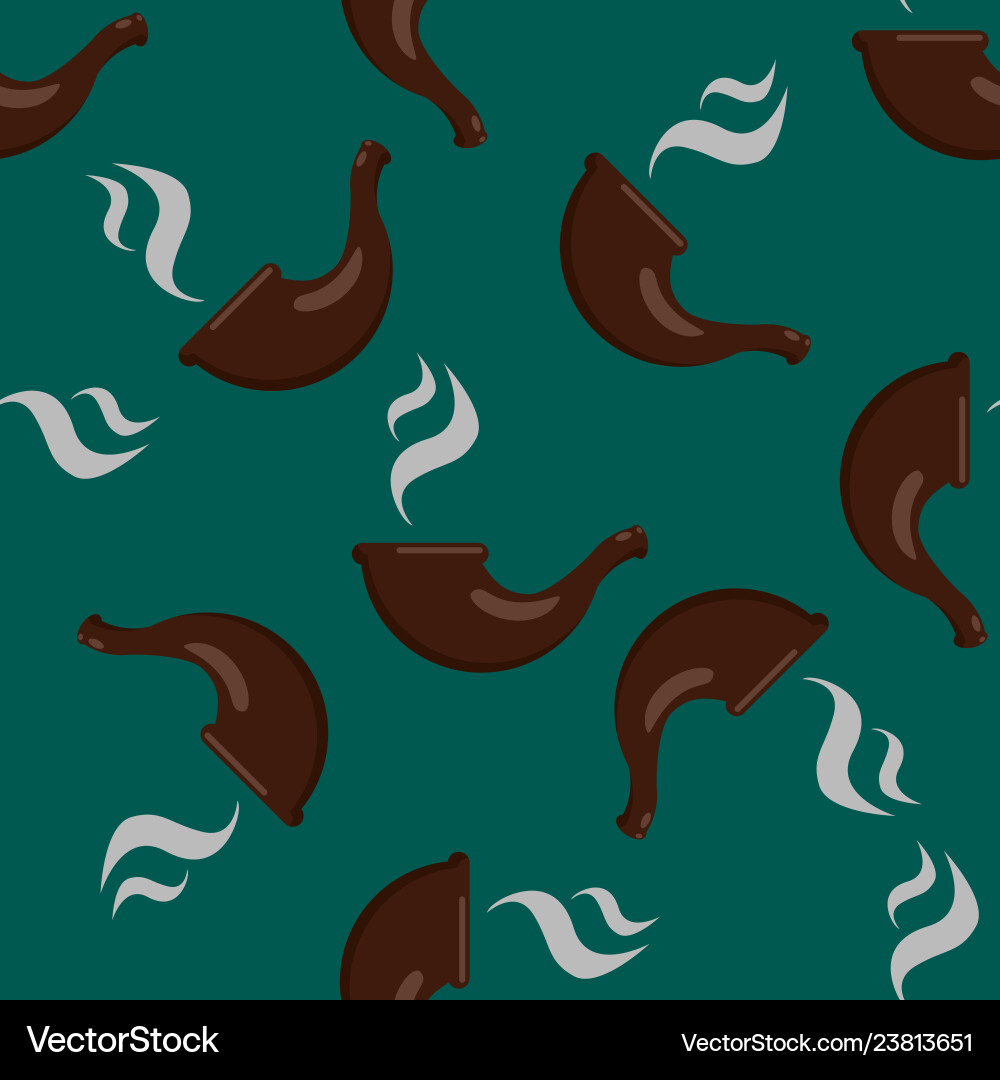 Smoking pipe seamless pattern Royalty Free Vector Image
