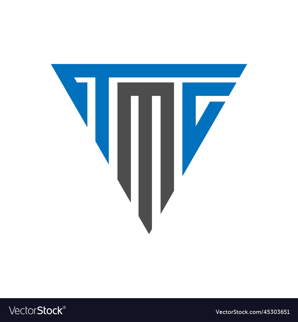 Tmc triangle logo Royalty Free Vector Image - VectorStock