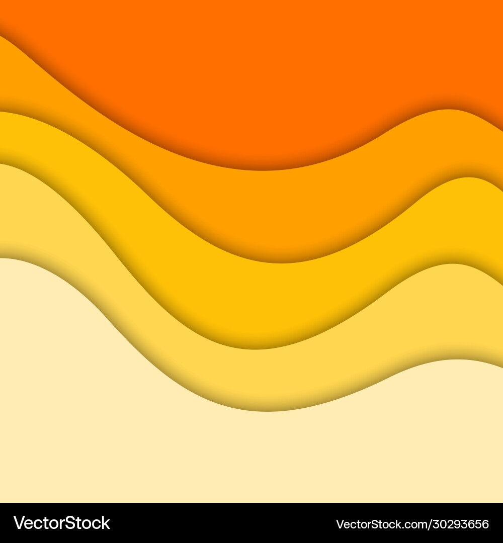 3d abstract background and paper cut shapes Vector Image