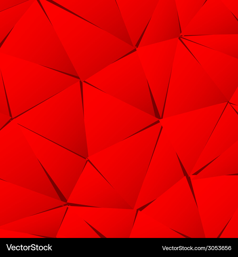 Abstract red paper triangle background Royalty Free Vector