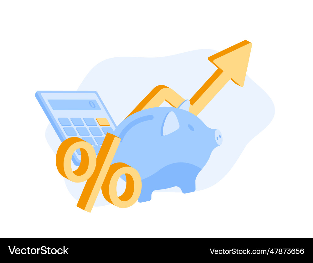 Achieve financial goals with smart planning Vector Image