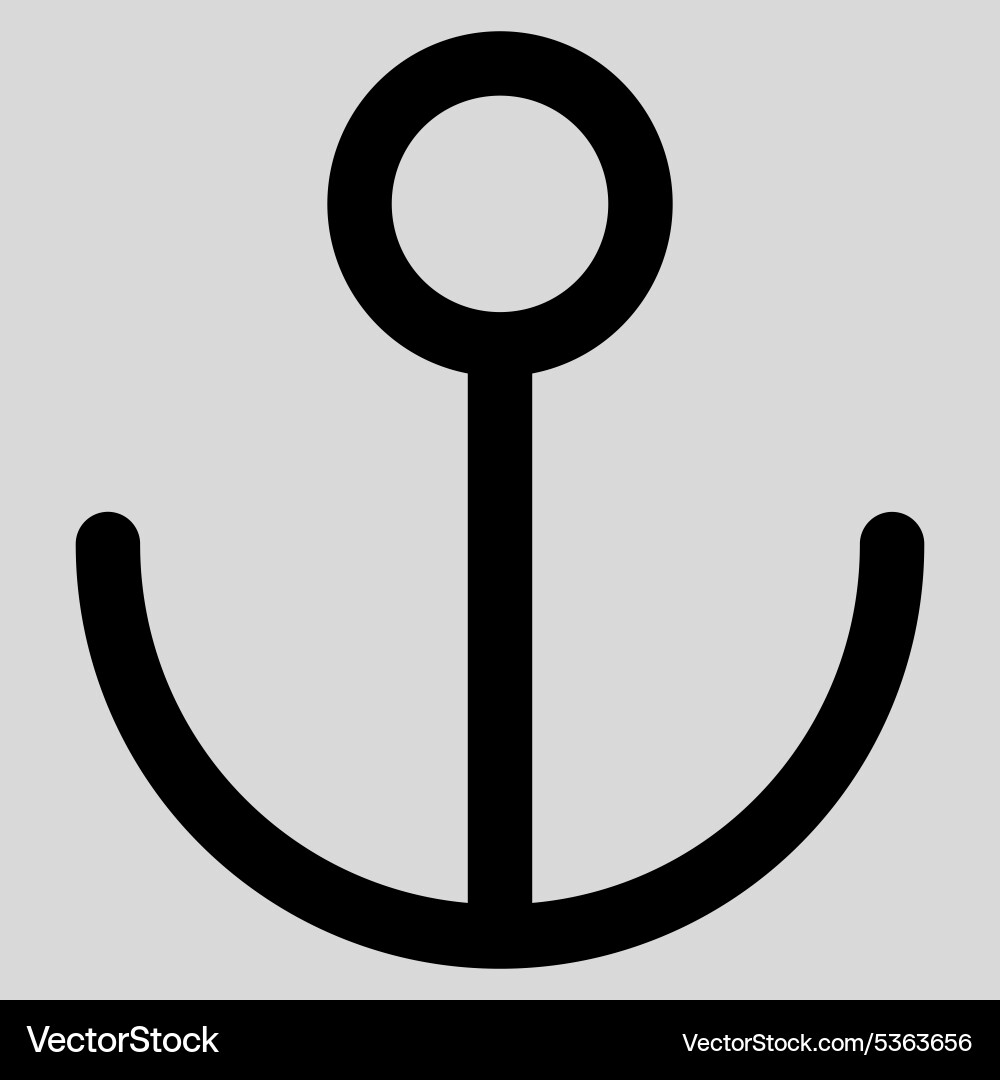 Anchor icon from business bicolor set Royalty Free Vector