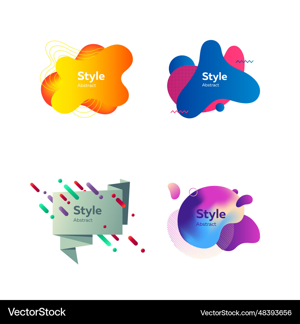 Badges set for advertising and logos Royalty Free Vector