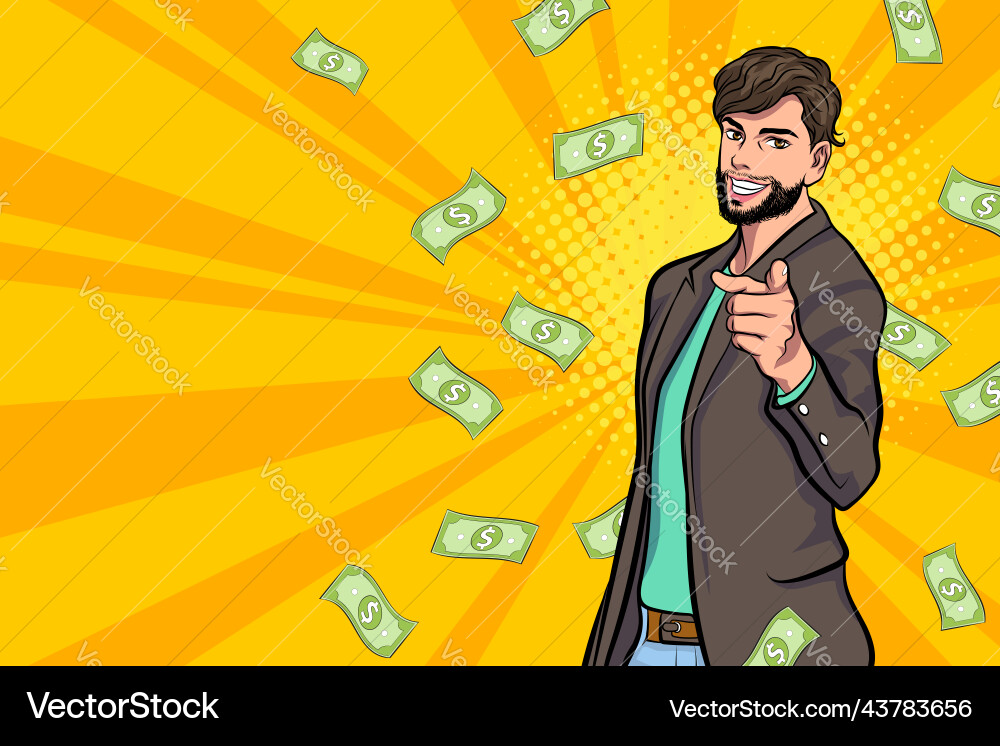 Businessman money23 Royalty Free Vector Image - VectorStock