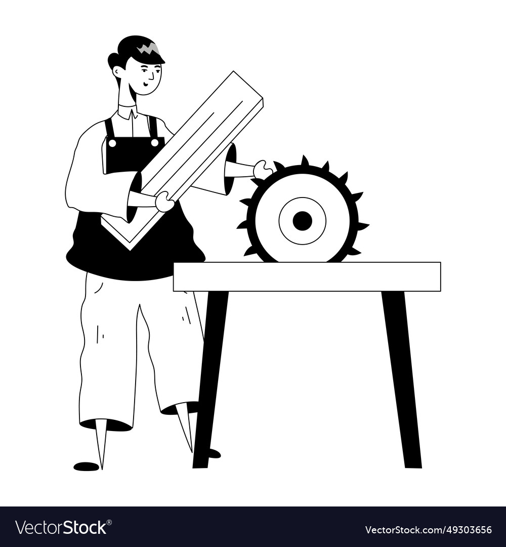Carpenter Royalty Free Vector Image - VectorStock