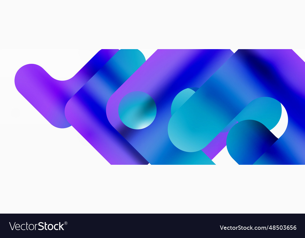 Gradient geometry minimalist fusion of lines Vector Image