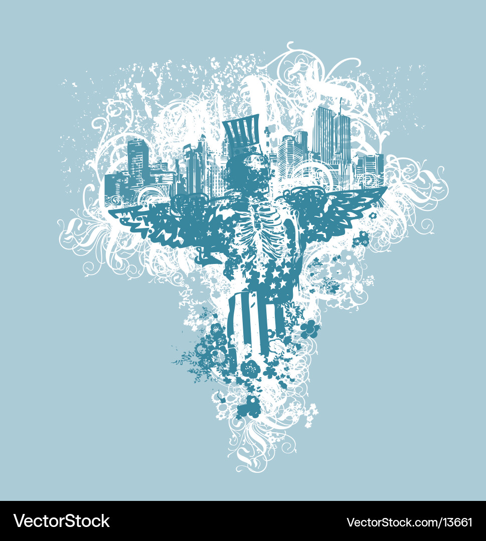 City of angels Royalty Free Vector Image - VectorStock