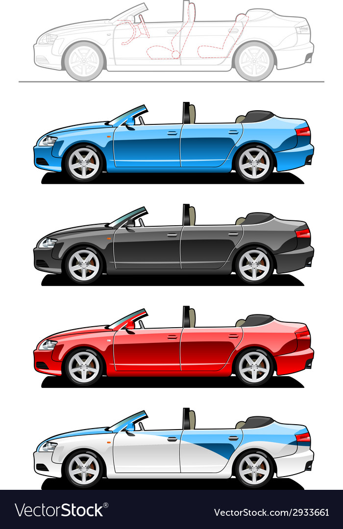 Convertible Royalty Free Vector Image - VectorStock