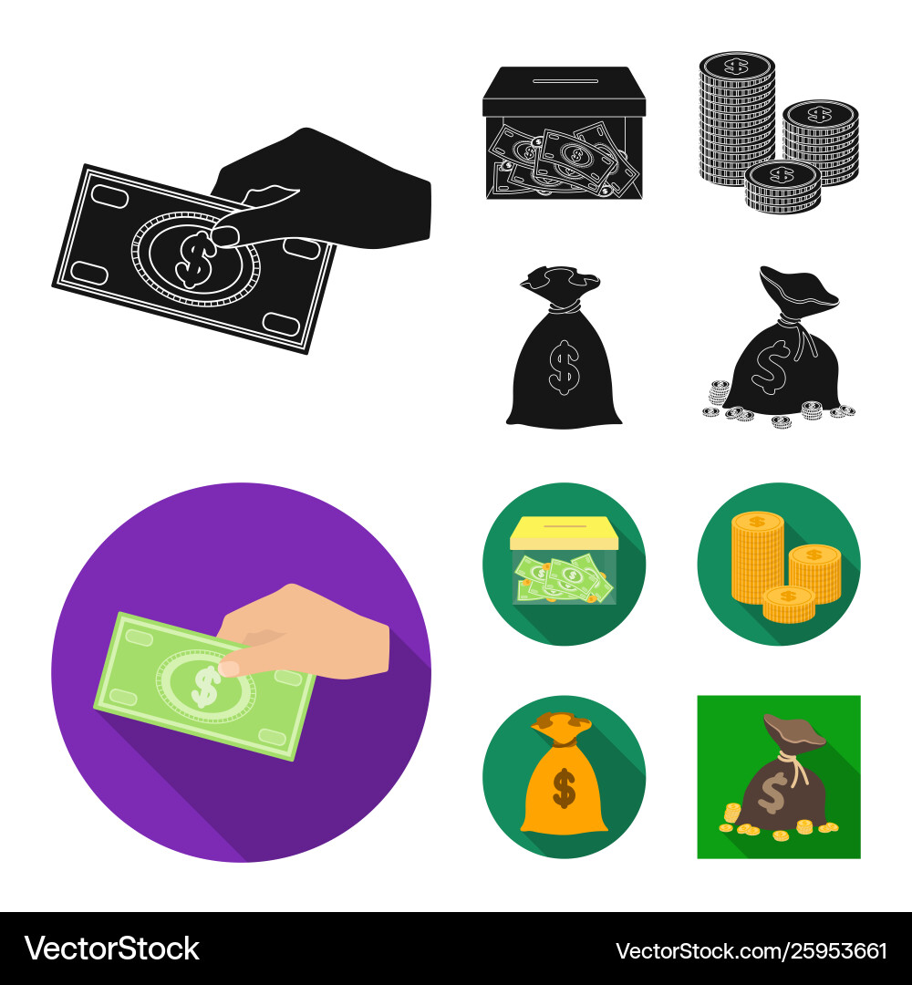 Design payment and loan logo collection Royalty Free Vector