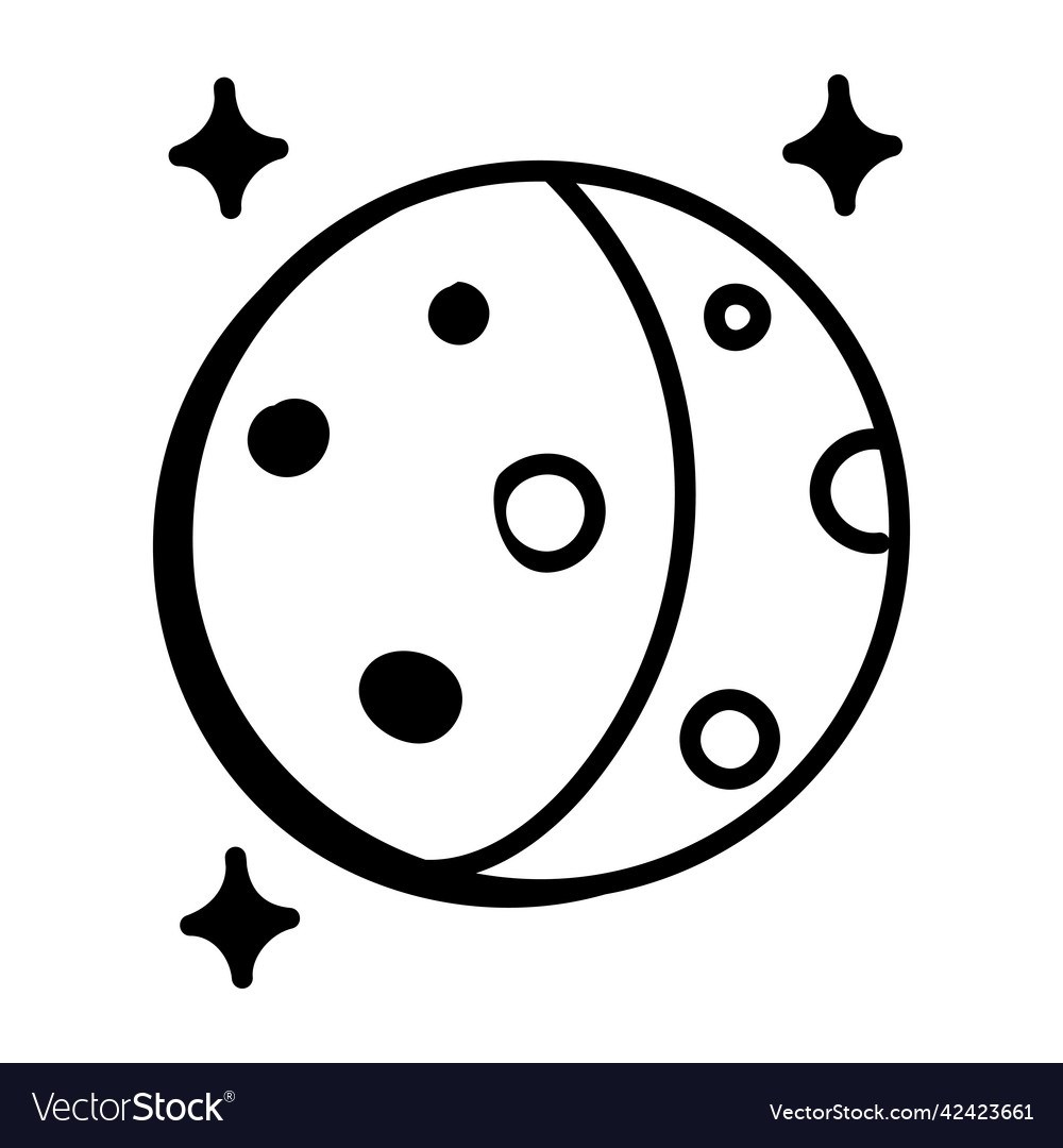 Moon Royalty Free Vector Image - VectorStock
