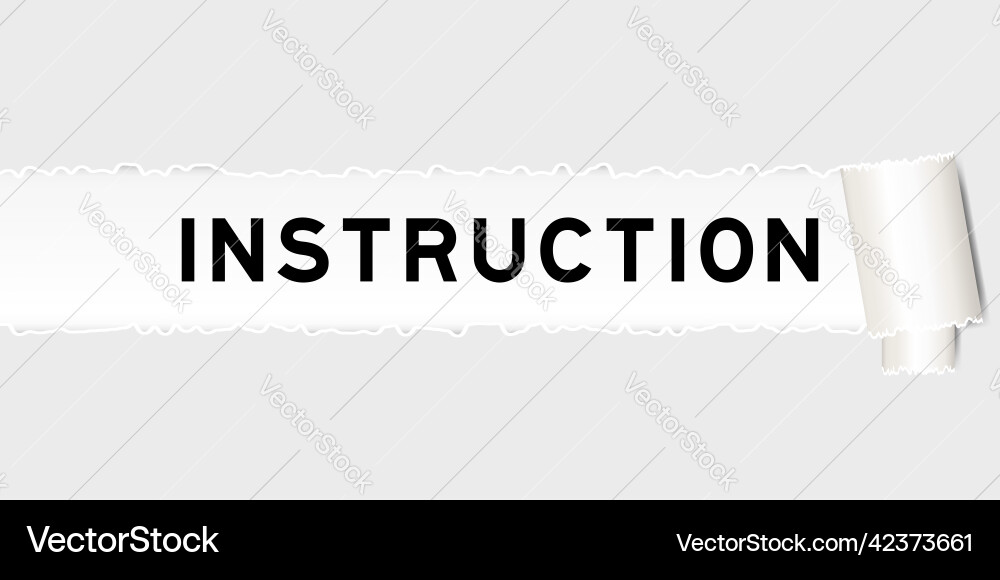 Ripped gray paper background that have word Vector Image