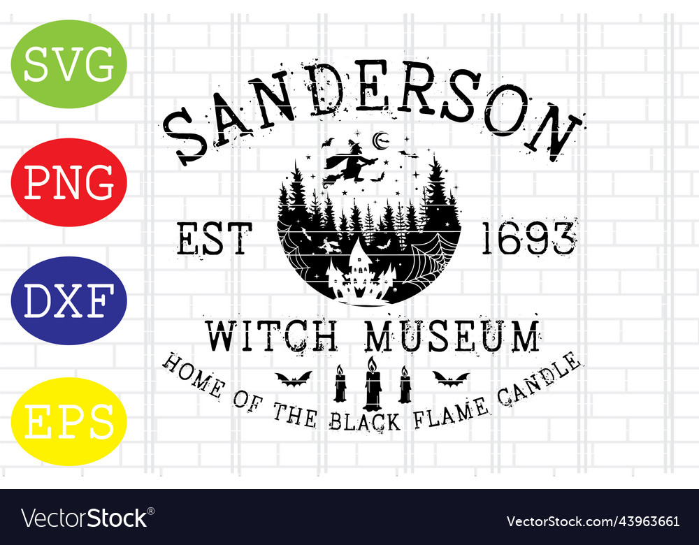 Sanderson witch museum halloween truck Royalty Free Vector Sanderson witch museum halloween truck Royalty Free Vector