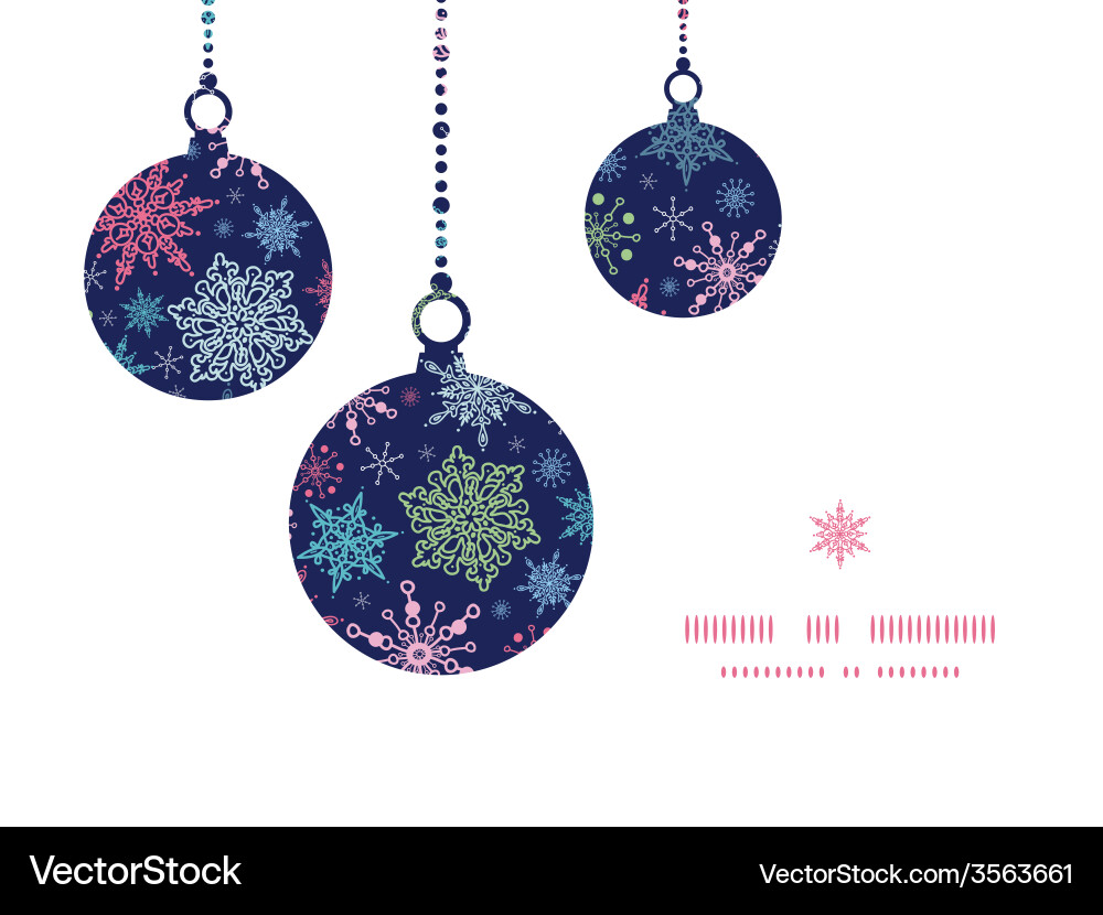 Snowflakes on night sky christmas snowflake Vector Image