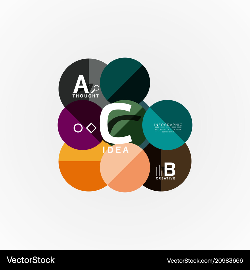 Abstract geometric option infographic banners a b Vector Image