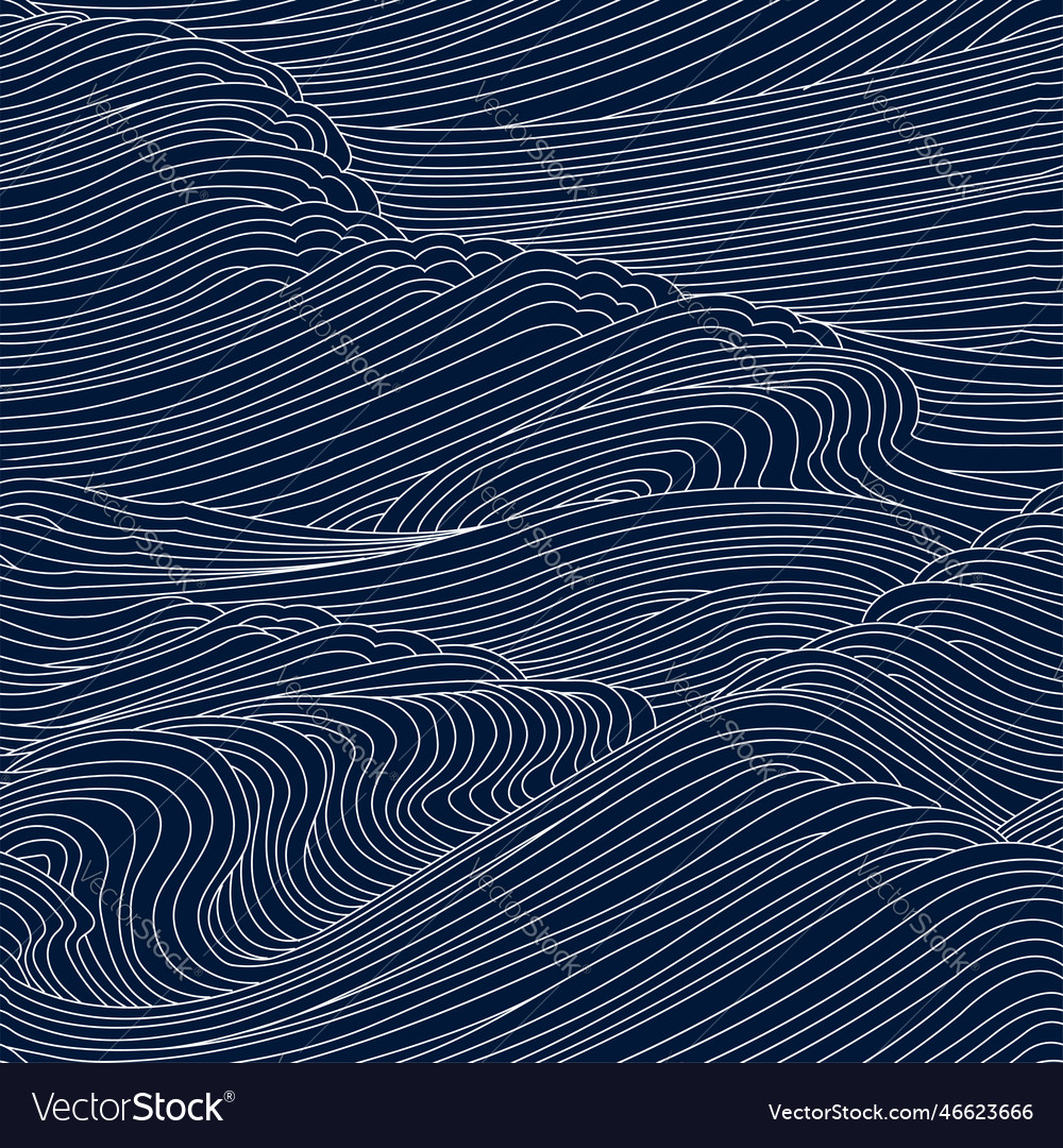 Abstract wave lines 2 Royalty Free Vector Image