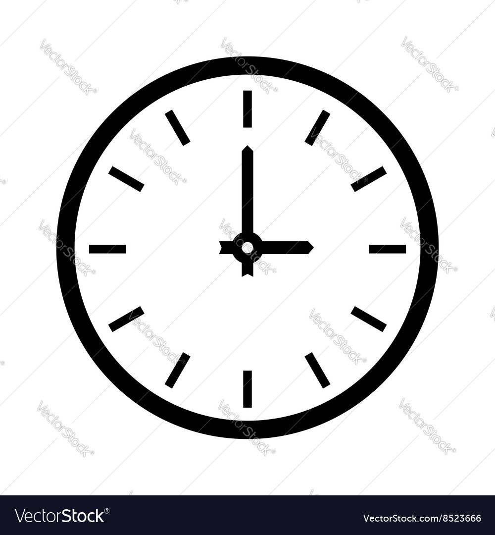 Clock icon simple Royalty Free Vector Image - VectorStock