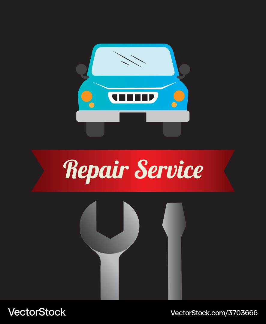 Garage design Royalty Free Vector Image - VectorStock