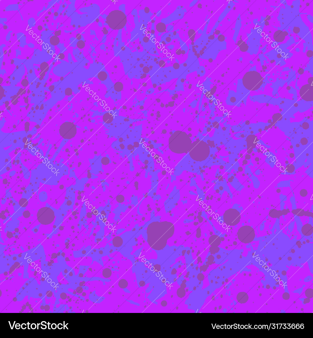 Purple abstract color paint splashes seamless Vector Image