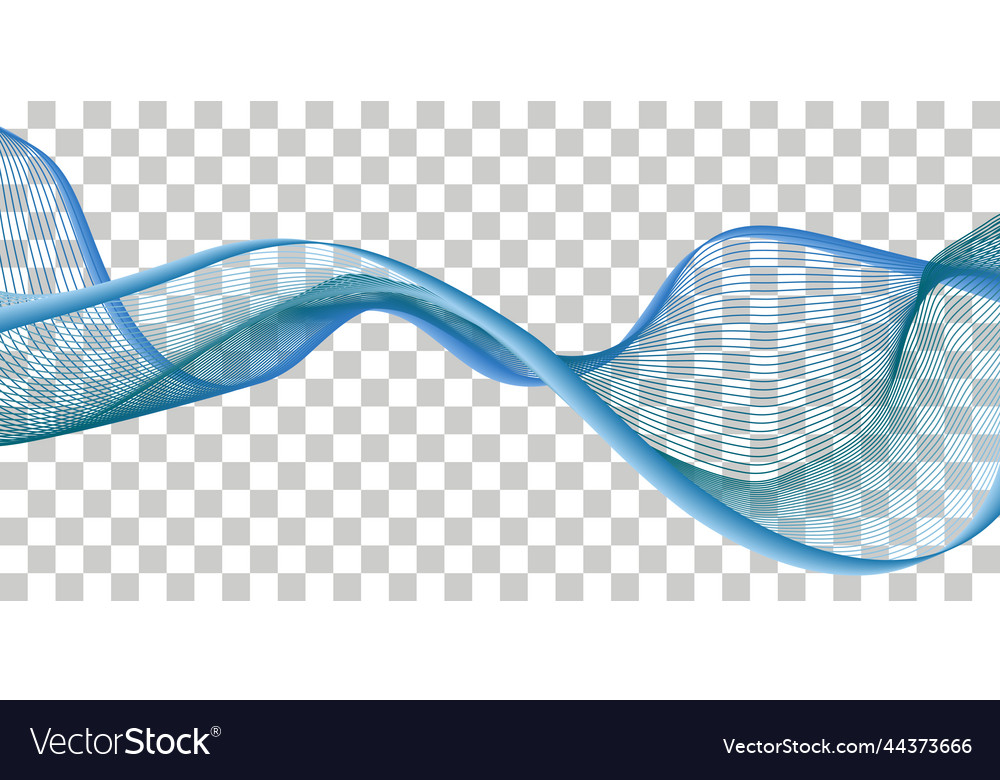 Teal blue swirl wave abstract swoosh flowing sea Vector Image