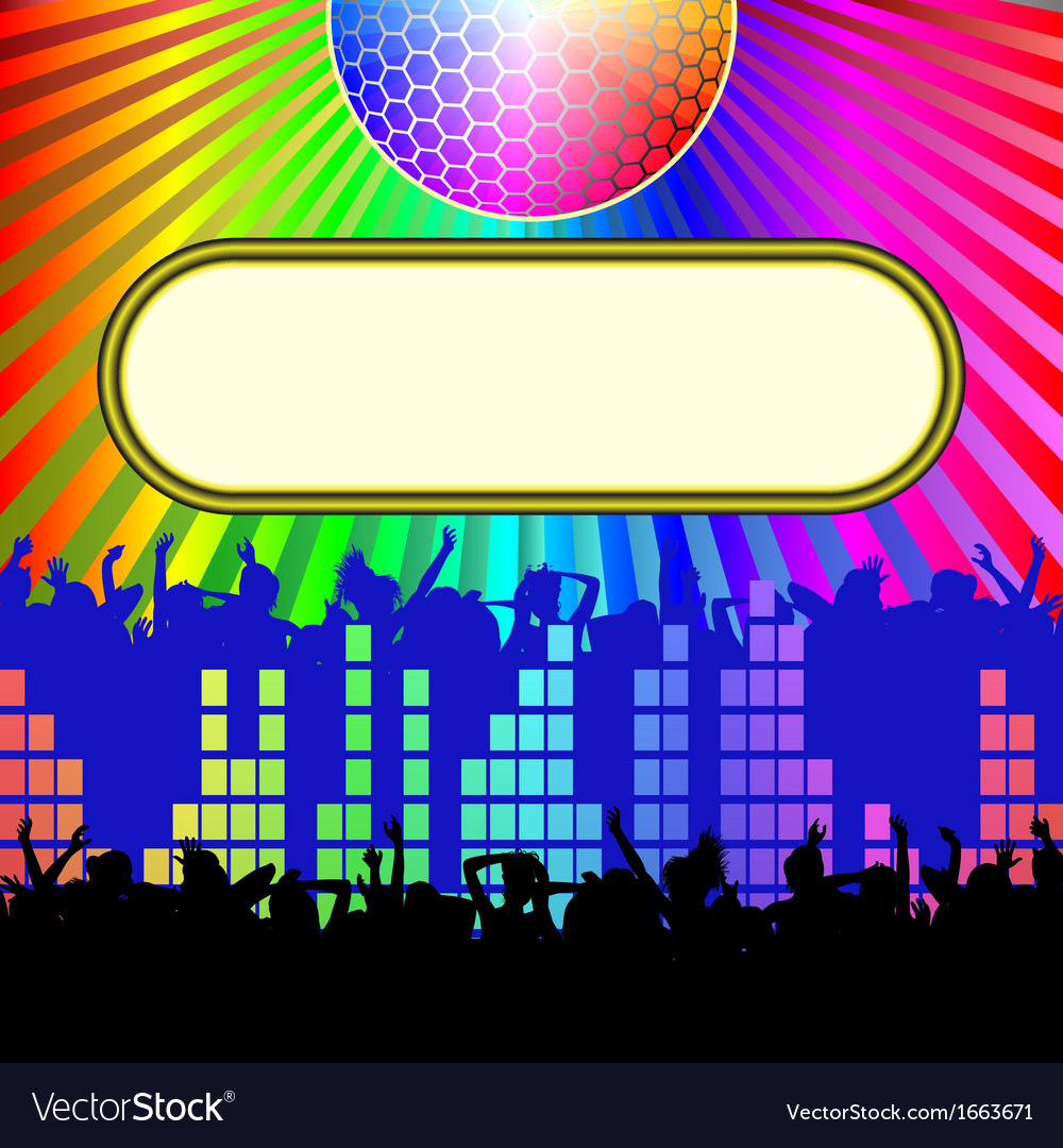 Disco background Royalty Free Vector Image - VectorStock