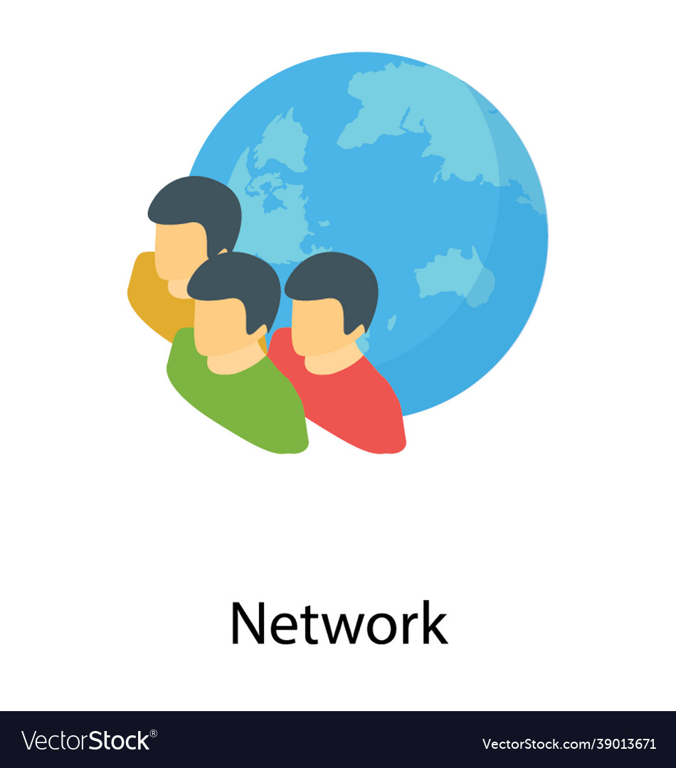 Global network Royalty Free Vector Image - VectorStock