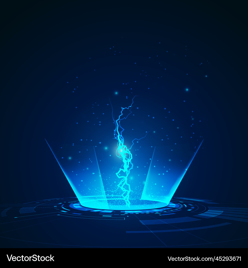 Graphic of futuristic digital technology Vector Image