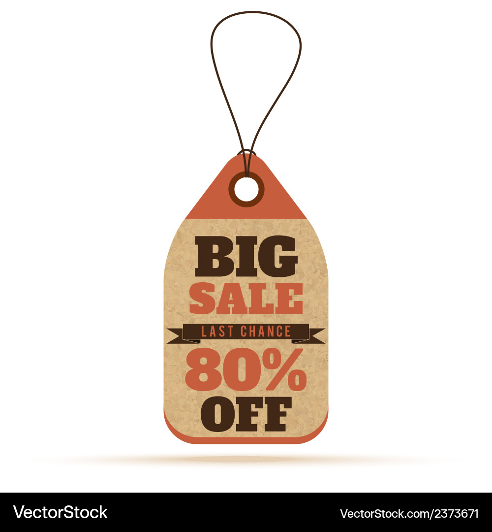 Price tags in vintage style Royalty Free Vector Image