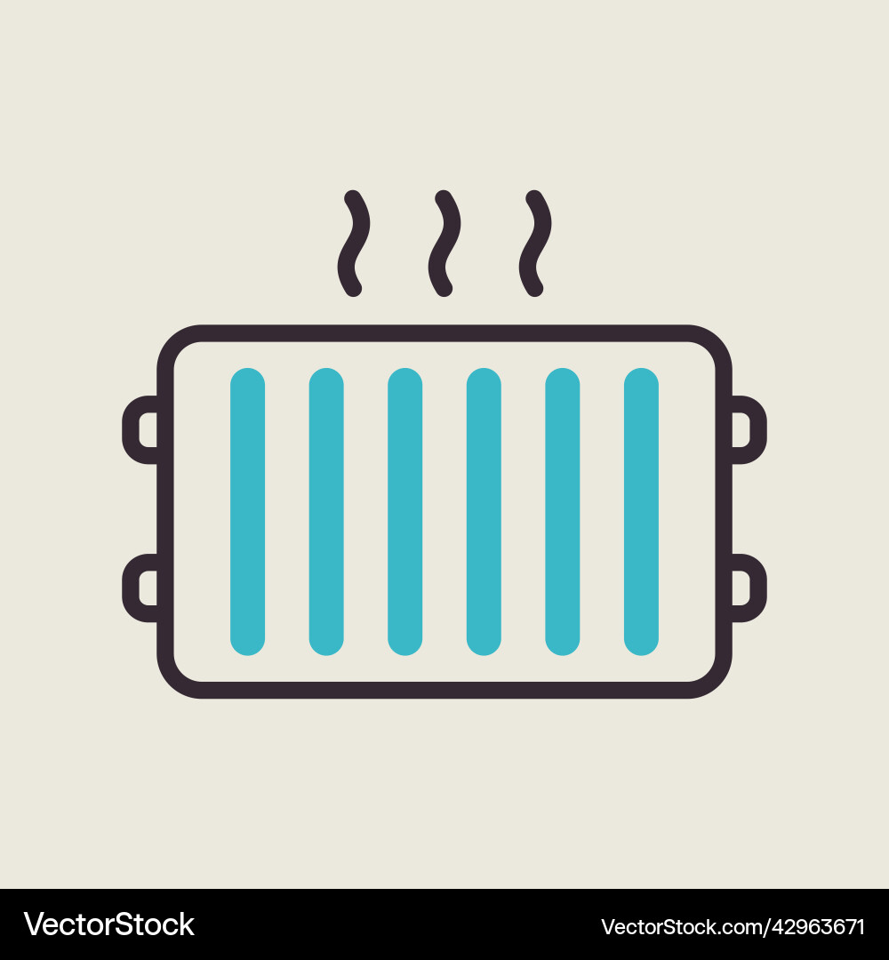 Radiator heater icon construction repair Vector Image