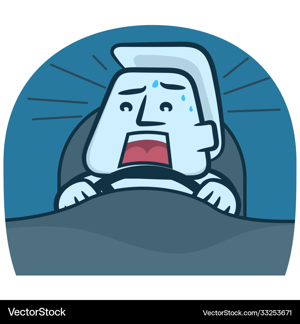 White man cartoon shocked and drive Royalty Free Vector