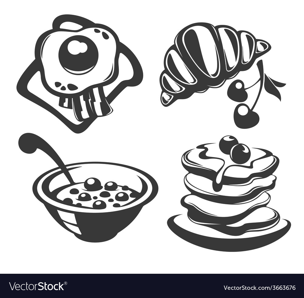 Breakfast menu Royalty Free Vector Image - VectorStock