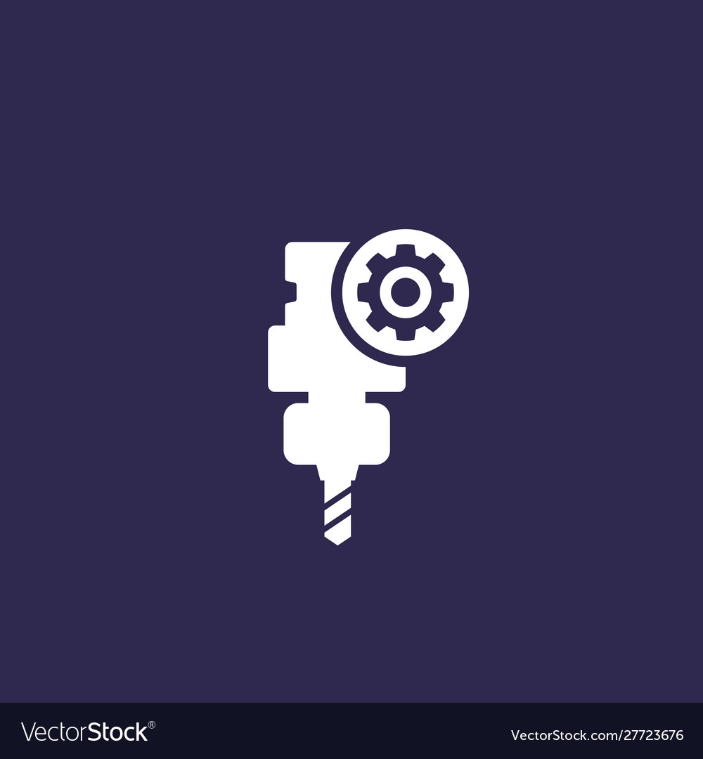 Cnc machine service calibration icon Royalty Free Vector Cnc machine service calibration icon Royalty Free Vector