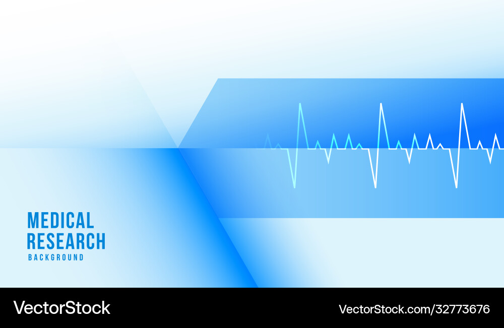 Medical research and heathcare system background Vector Image