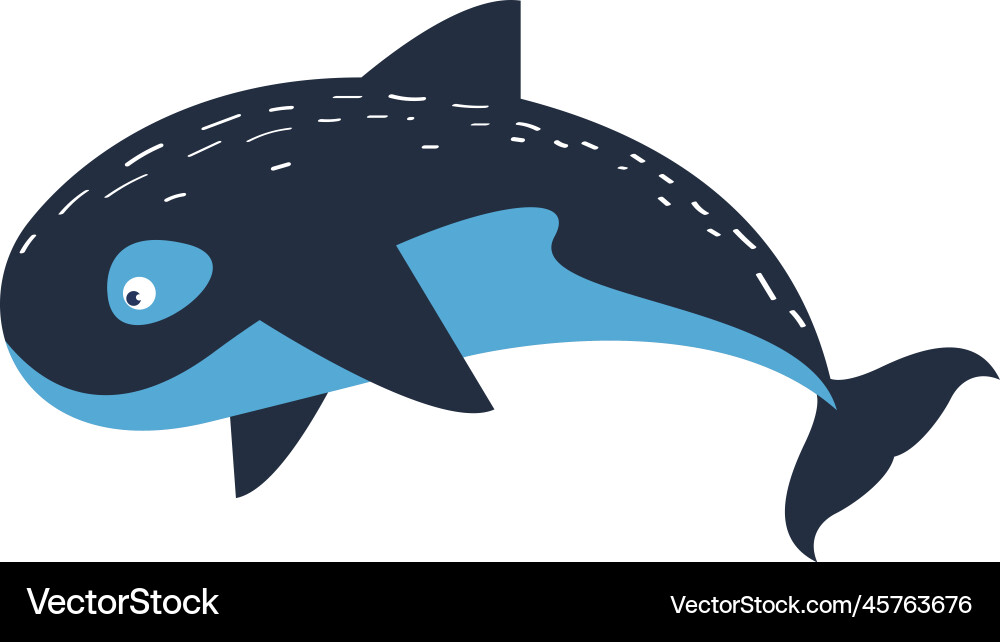 Orca whale sealife animal Royalty Free Vector Image