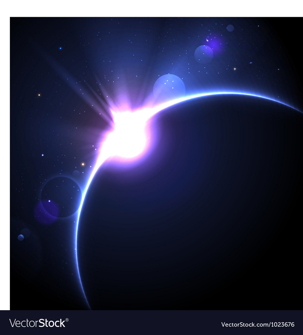 Solar eclipse Royalty Free Vector Image - VectorStock