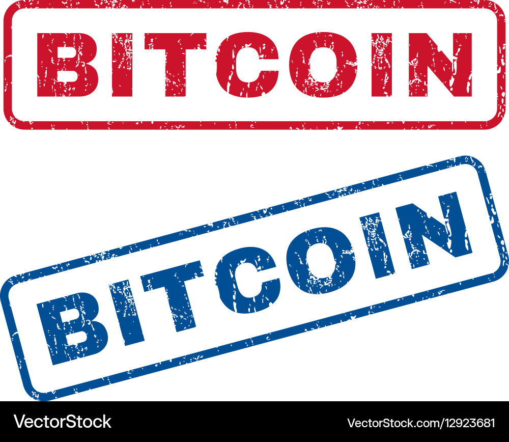 Bitcoin Rubber Stamps Royalty Free Vector Image