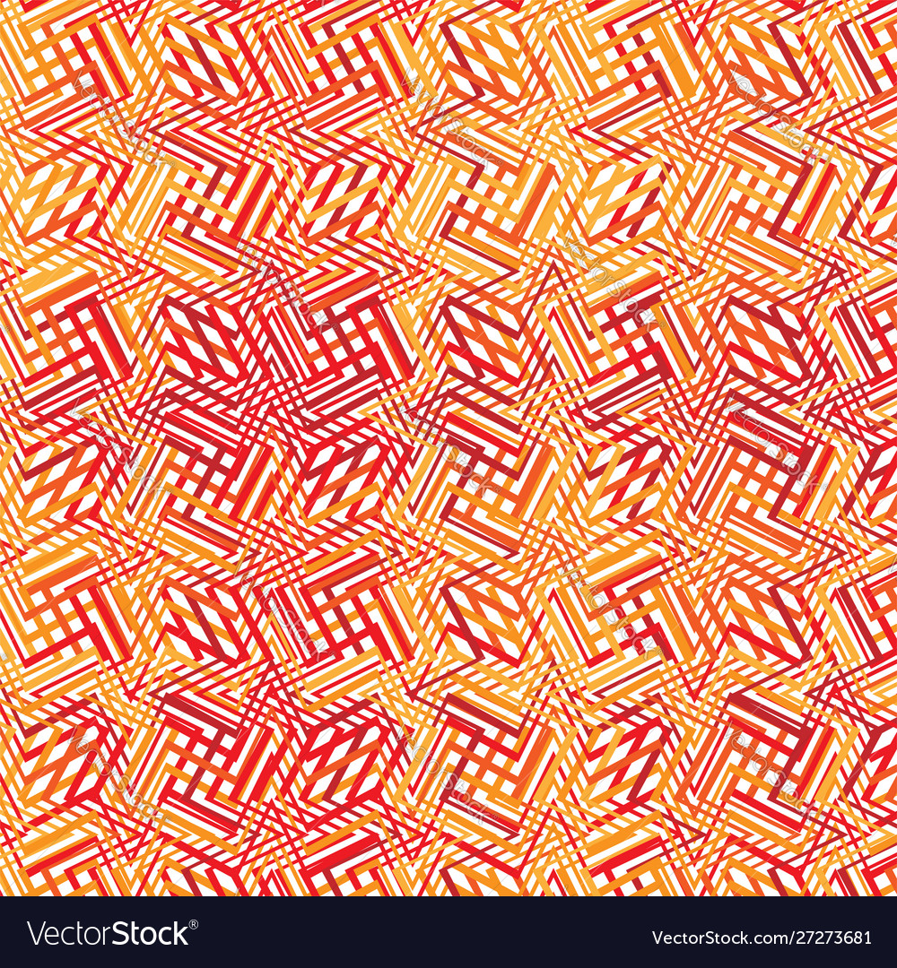 Intersected interweaved irregular lines stripes Vector Image
