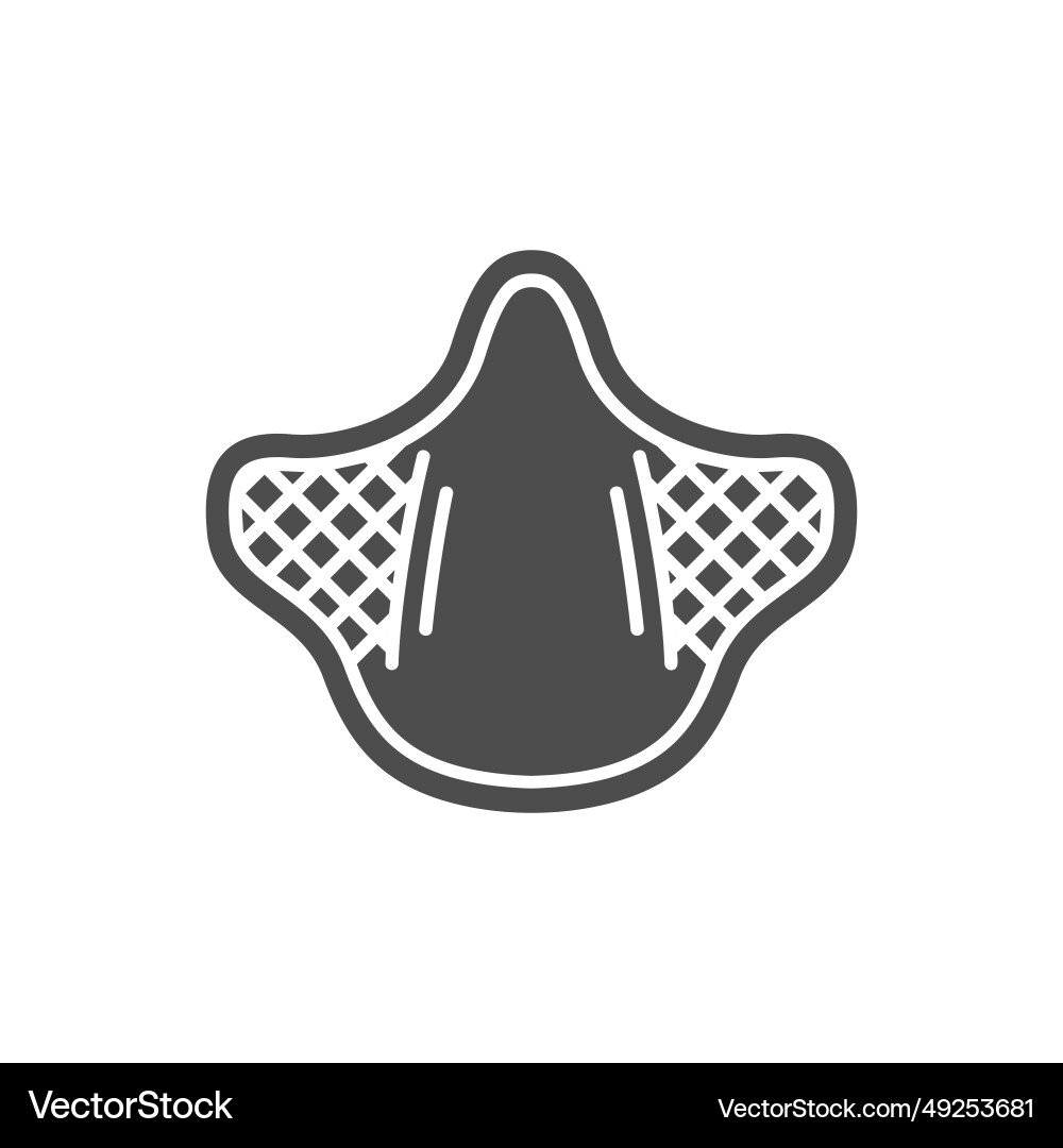 Protection mask flat paintball or airsoft Vector Image