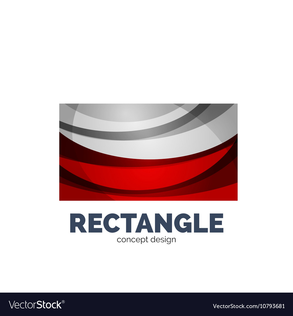 Rectangle logo Royalty Free Vector Image - VectorStock